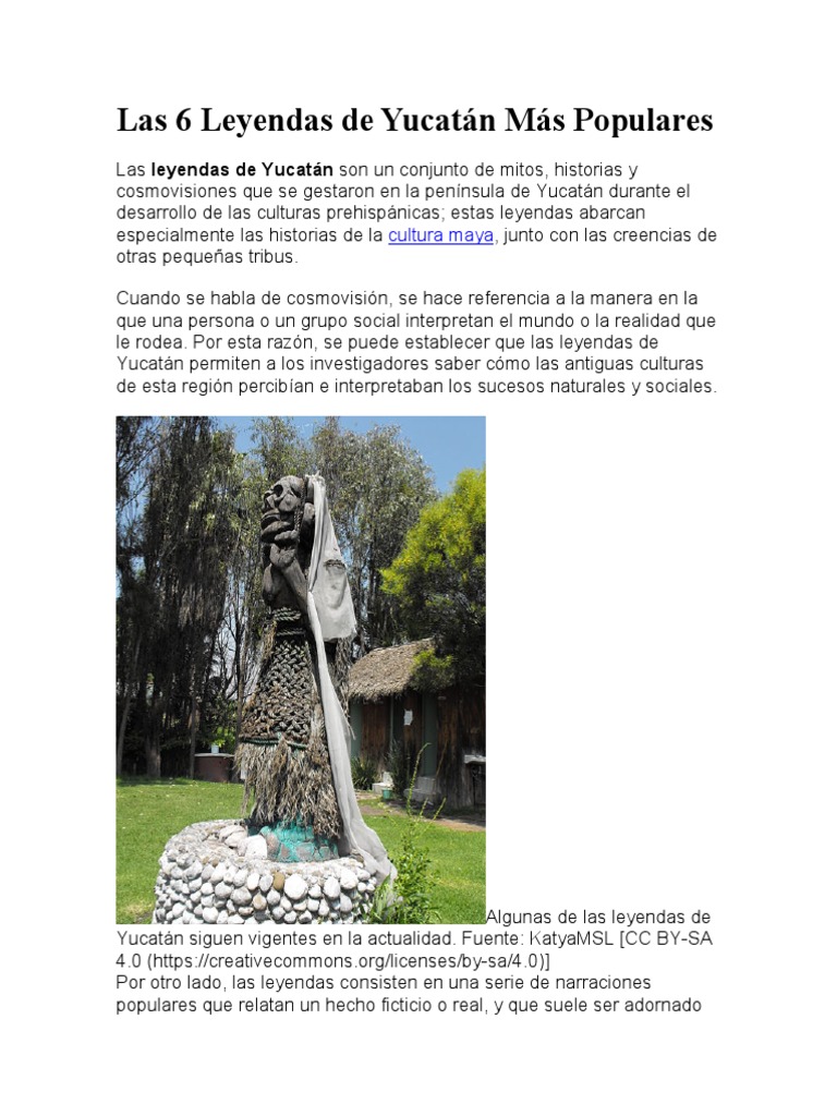 Leyendas Populares de Yucatán. | Descargar gratis PDF | Leyendas