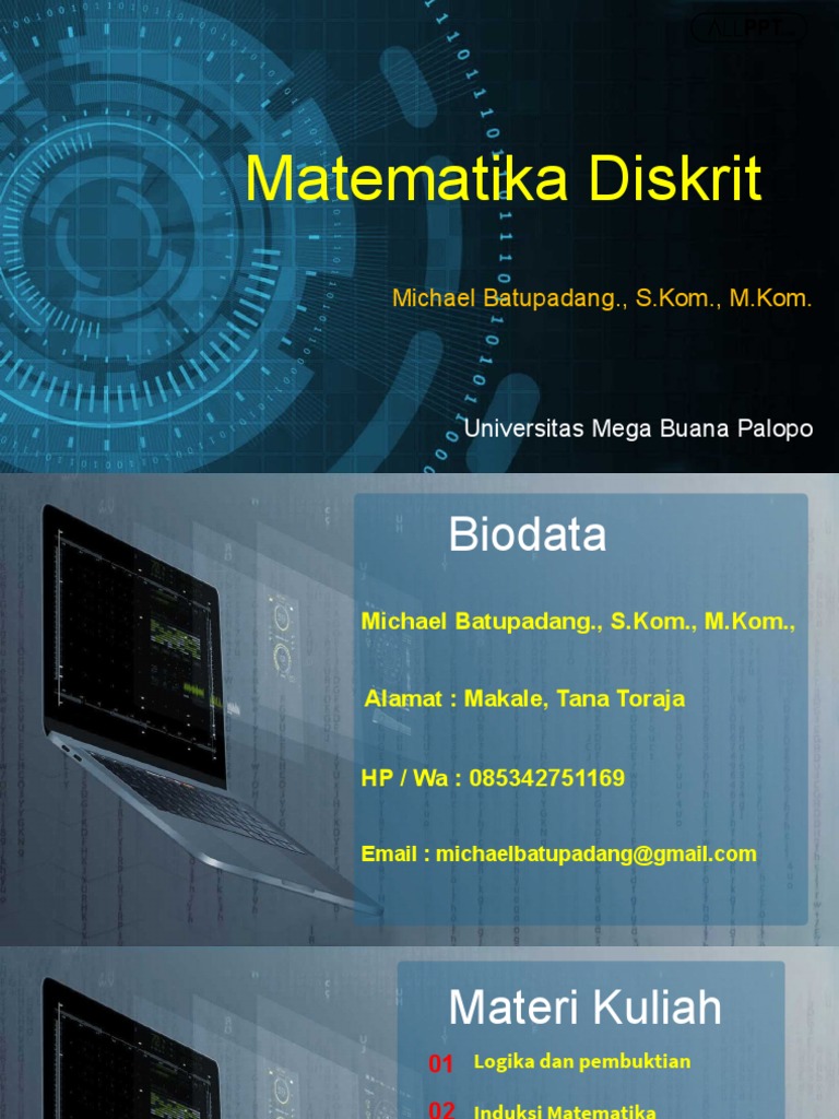 Pertemuan 1 - Matematika Diskrit | PDF