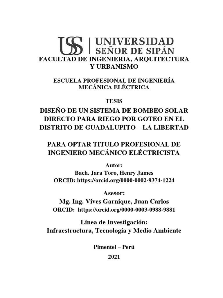 Jara Toro, Henry James | PDF | Fotovoltaica | Energía solar