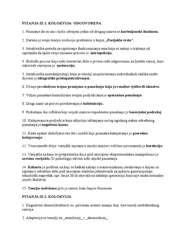 Razvojna Psihologija | PDF