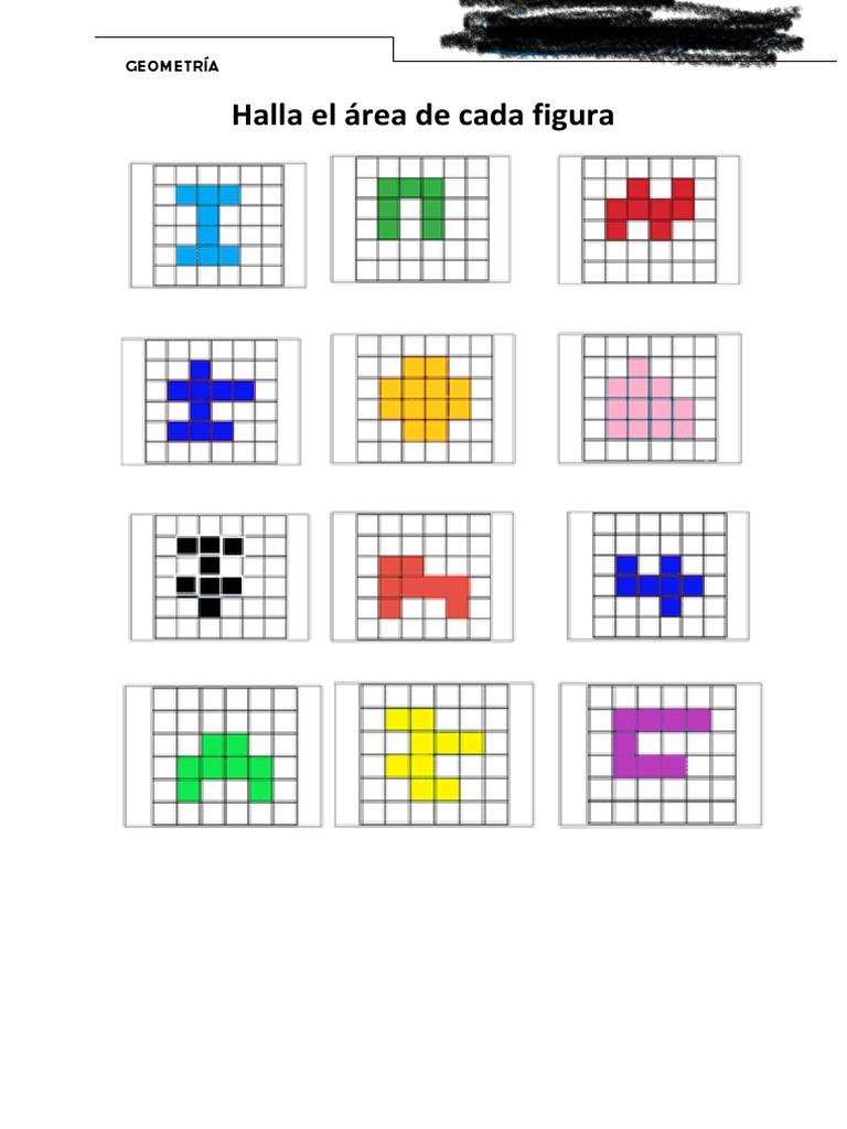 Halla el área de cada figura.pdf | PDF