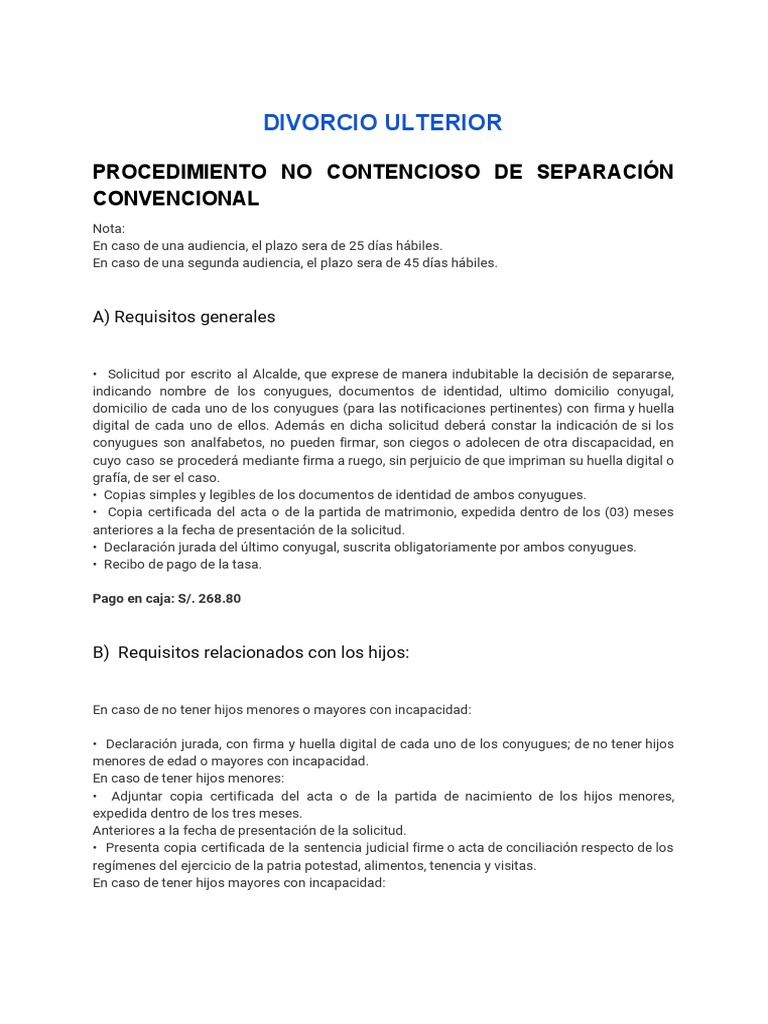 Divorcio Ulterior Arequipa | PDF | Divorcio | Justicia Divorcio Ulterior Arequipa | PDF | Divorcio | Justicia