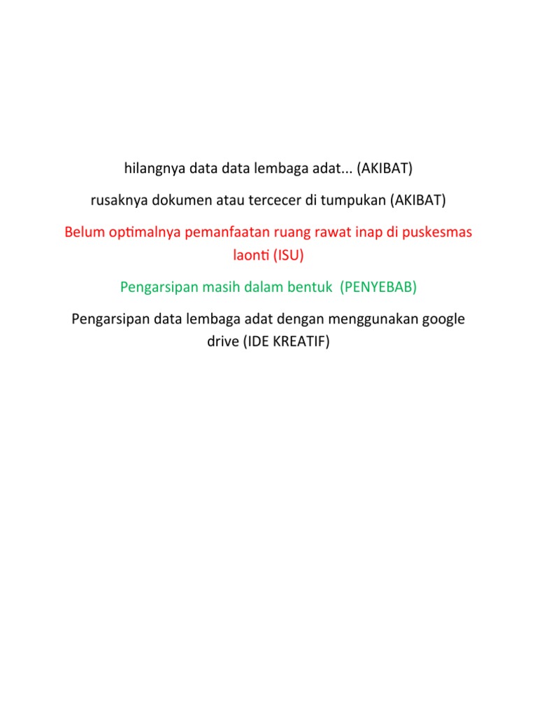 Pengarsipan Data Lembaga Adat Efektif | PDF