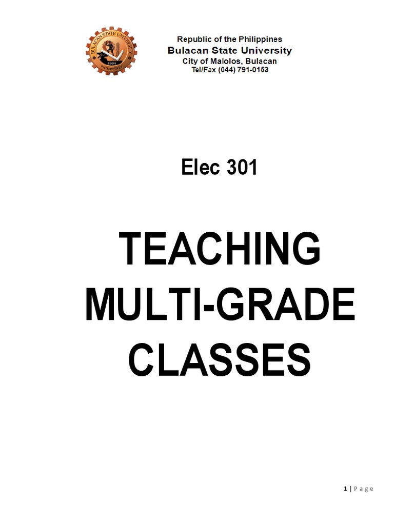 Multi-Grade Classroom Planning Guide | PDF | Teachers | Learning