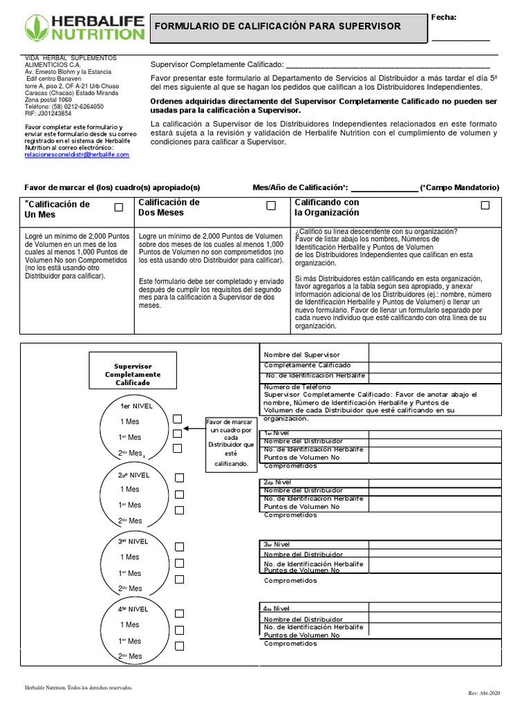 Formulario de Calificación a Supervisor | PDF