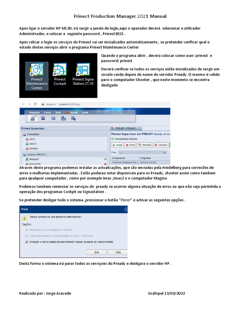 Manual Prinect Production Manager 2021 | PDF | Janela (informática ...
