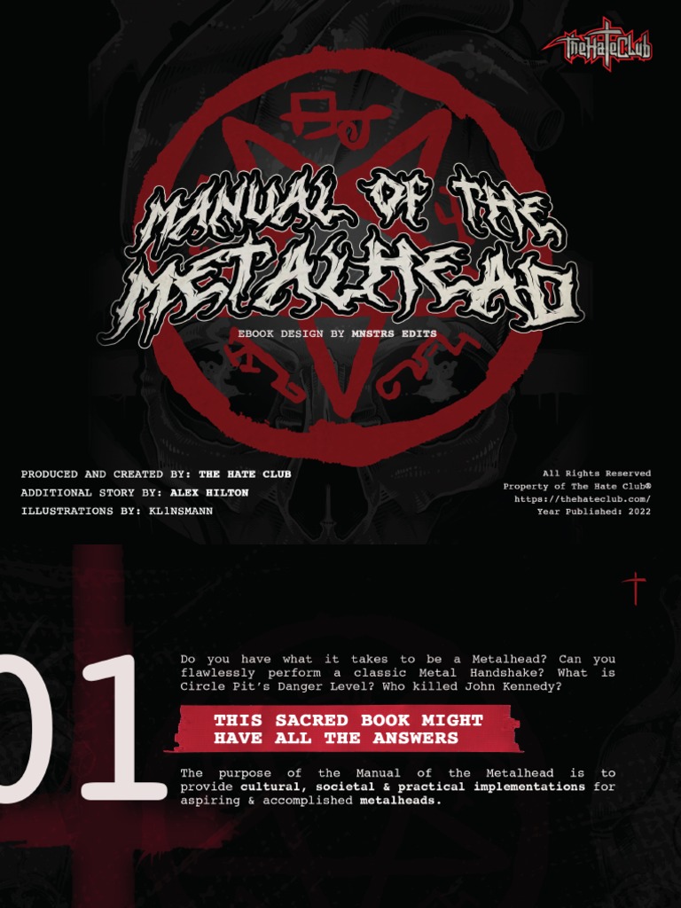 The Hate Club - Manual of The Metalhead | PDF