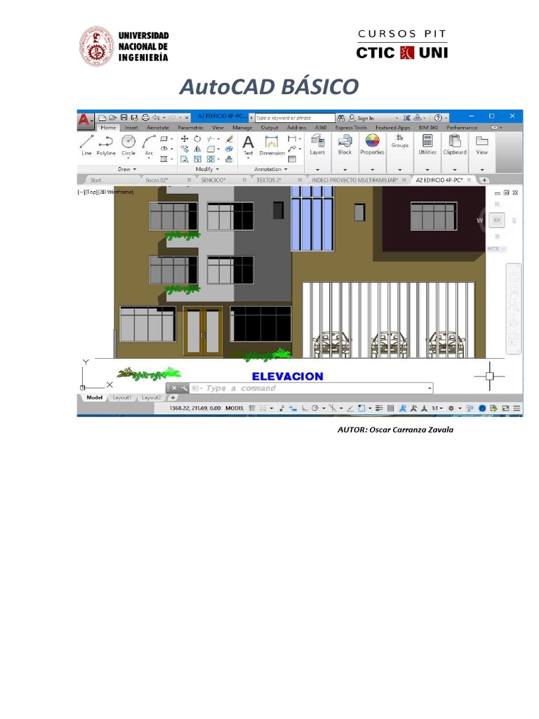 MANUAL AutoCAD Básico PDF | PDF | Ventana (informática) | Matriz (Matemáticas)