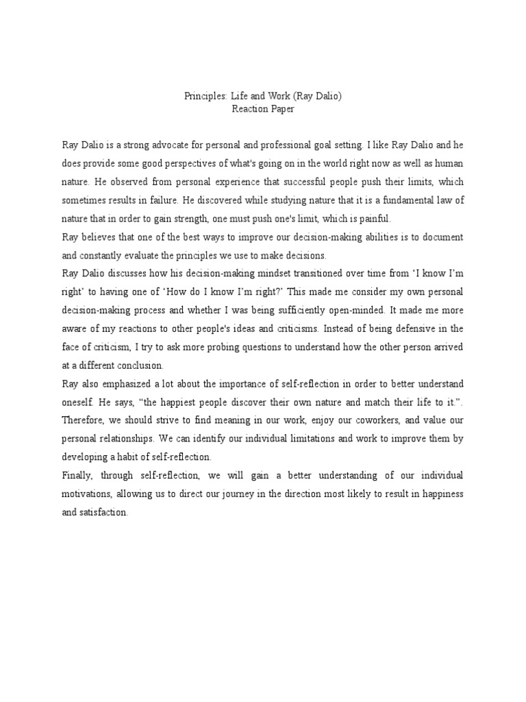 Principles Life and Work | PDF