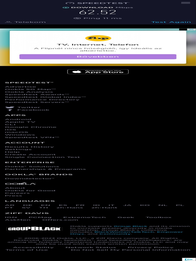Speedtest by Ookla - The Global Broadband Speed Test PDF | PDF
