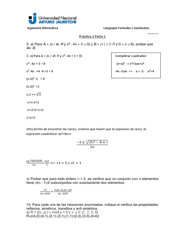 Explicación Practica 3 - 1 Lenguajes Formales y Autómatas | PDF ... Explicación Practica 3 - 1 Lenguajes Formales y Autómatas | PDF ...