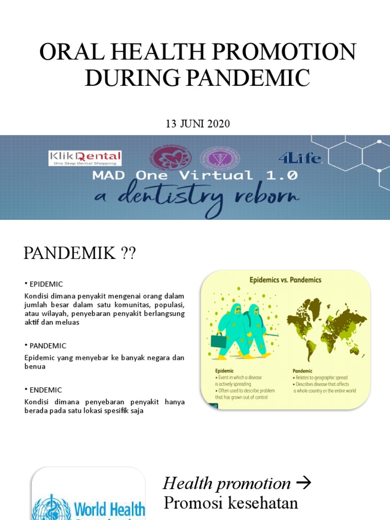 Oral Health Promotion During Pandemic | PDF