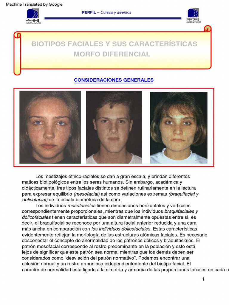 Biotipos Faciales | PDF | Ortodoncia