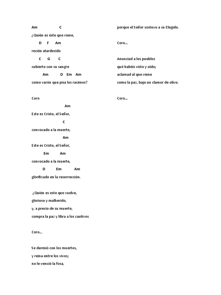 Quién Es Éste Que Viene | PDF