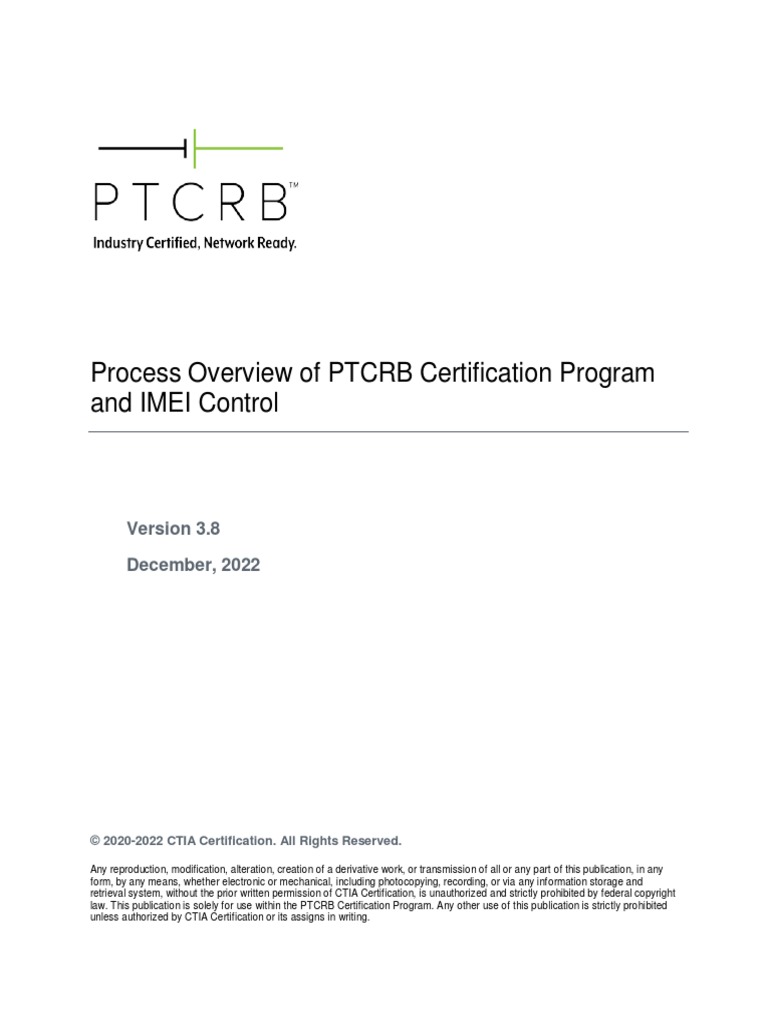 PTCRB PPMD V3.8 PDF | PDF | Internet Of Things | Tablet Computer