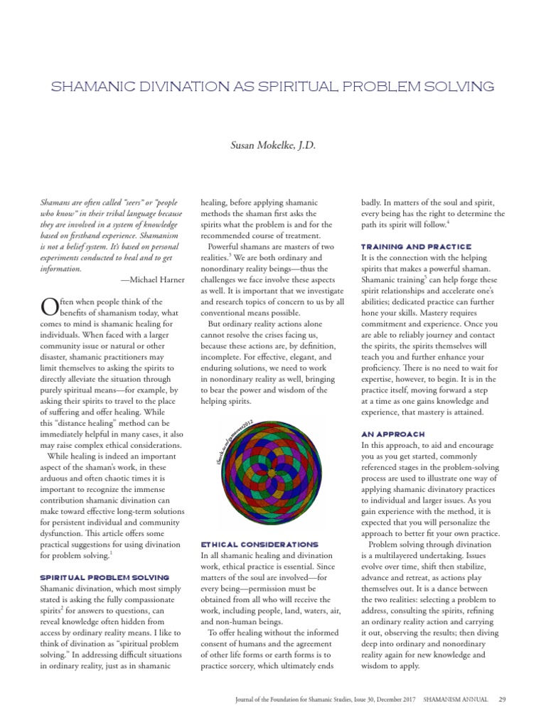 Mokelke Divination ProblemSolving | PDF | Shamanism | Knowledge