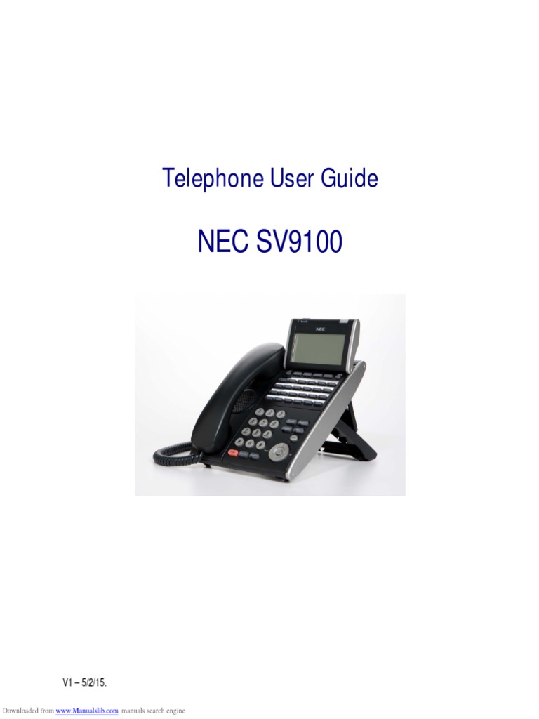 SV 9100 | PDF | Telephone | Telephone Number