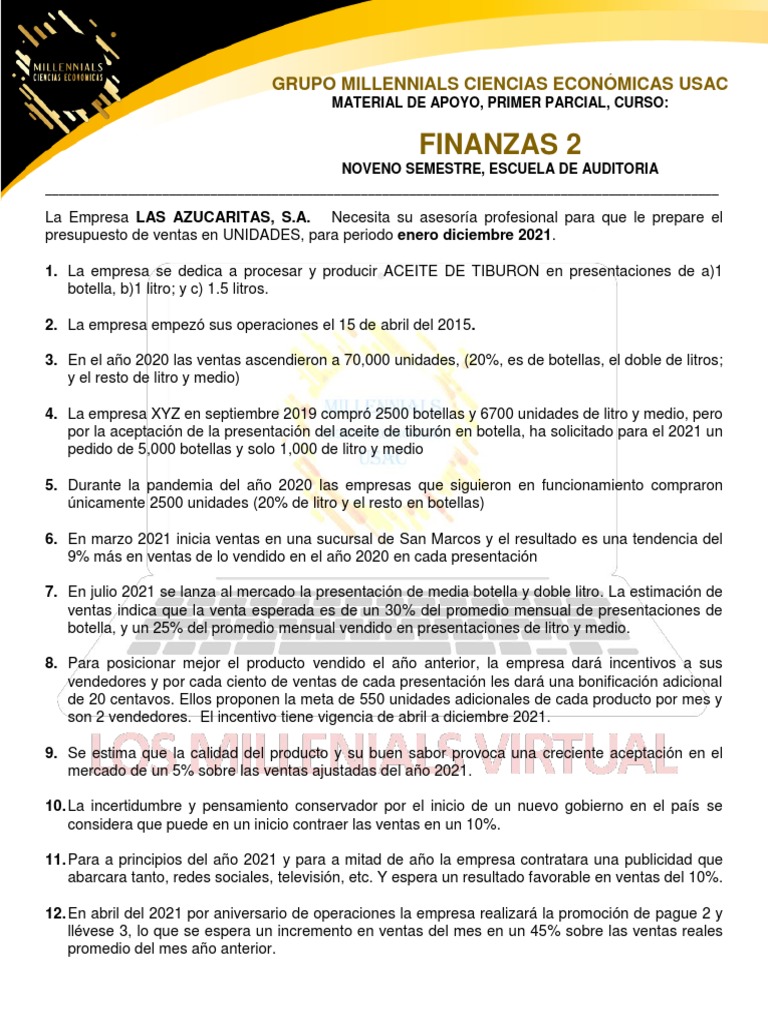 FINANZAS 2 Primer Parcial | PDF