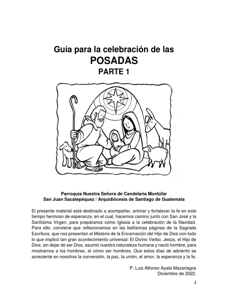 Posadas Parte 1 | PDF | María, madre de Jesús | Juan el Bautista