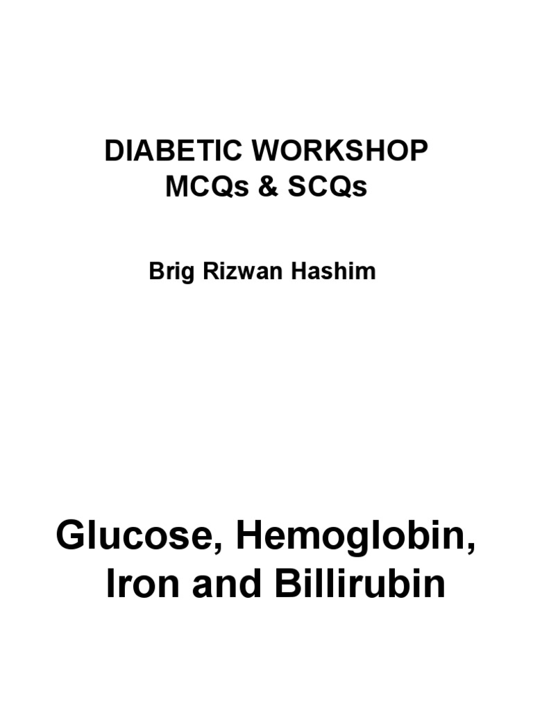 DIABETES MCQs | PDF | Gestational Diabetes | Hypoglycemia