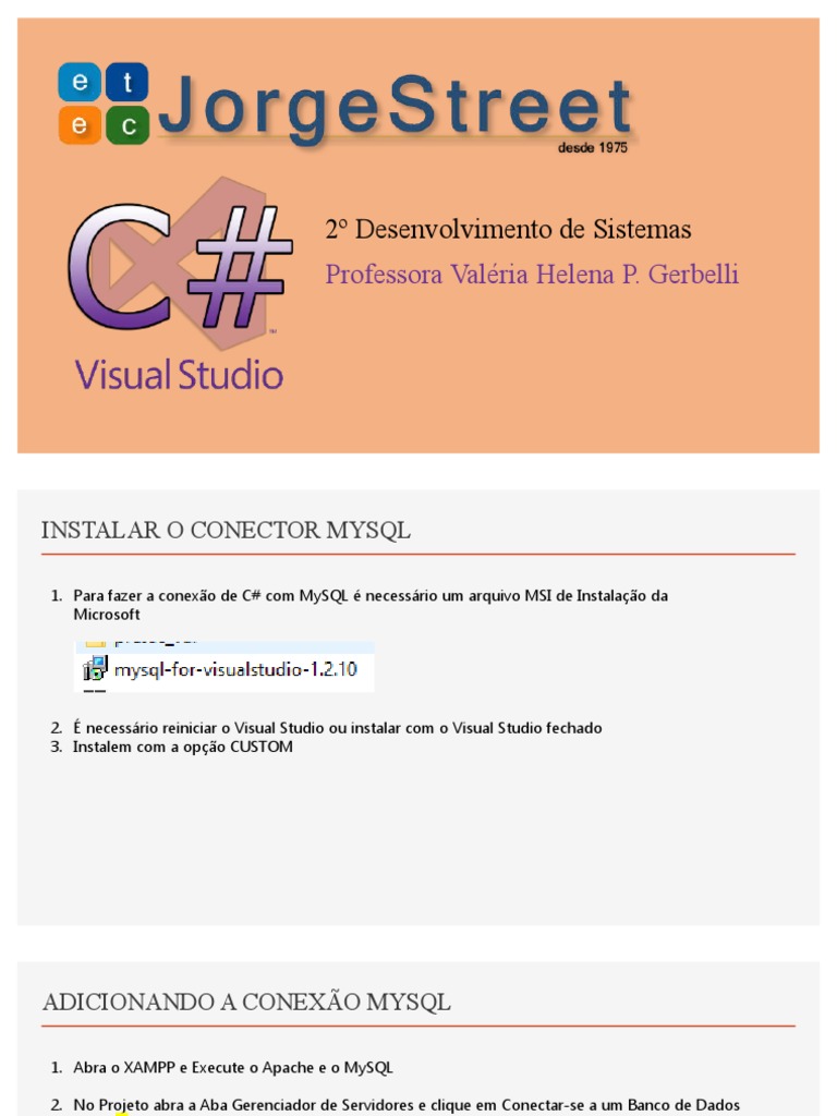 Conexao Com Mysql Pdf Classe Programação De Computadores Sql