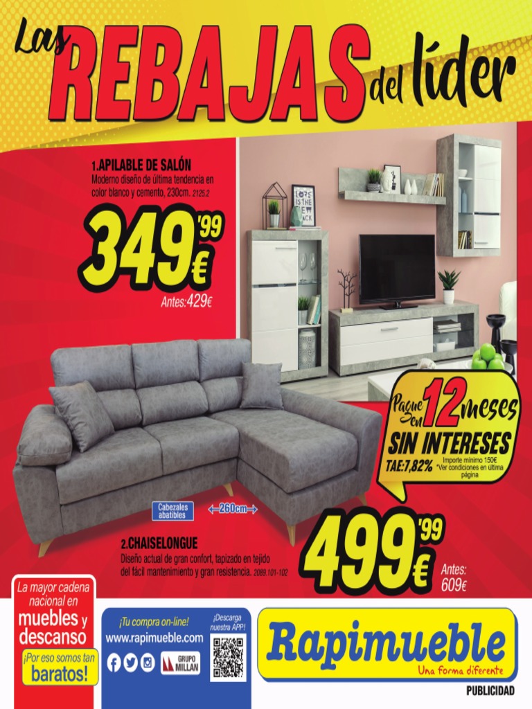 Folleto Rapimueble Rebajas Enero 2023 | PDF