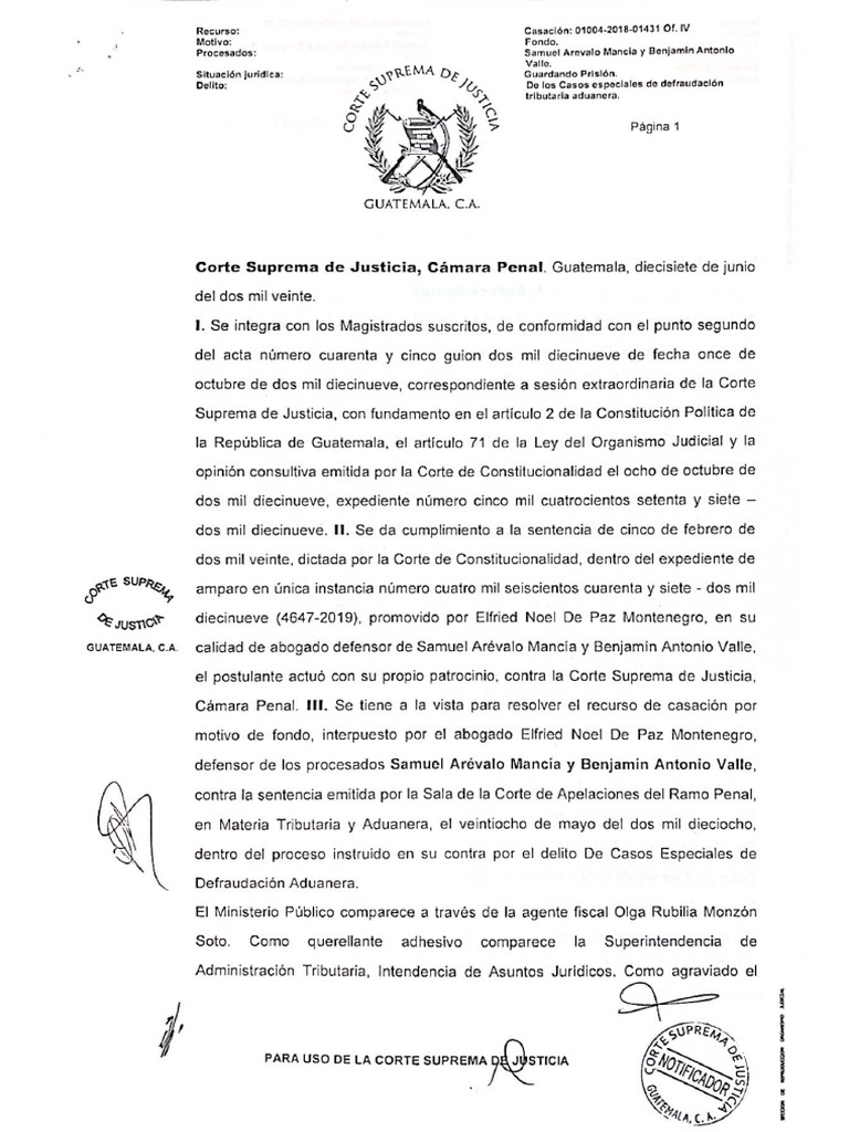 Sentencia de Casación Junio 2017 | PDF