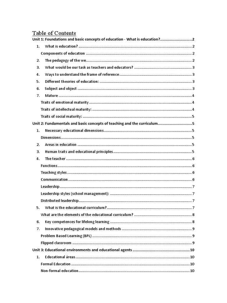 Foundations and basic concepts of education | PDF | Leadership ...