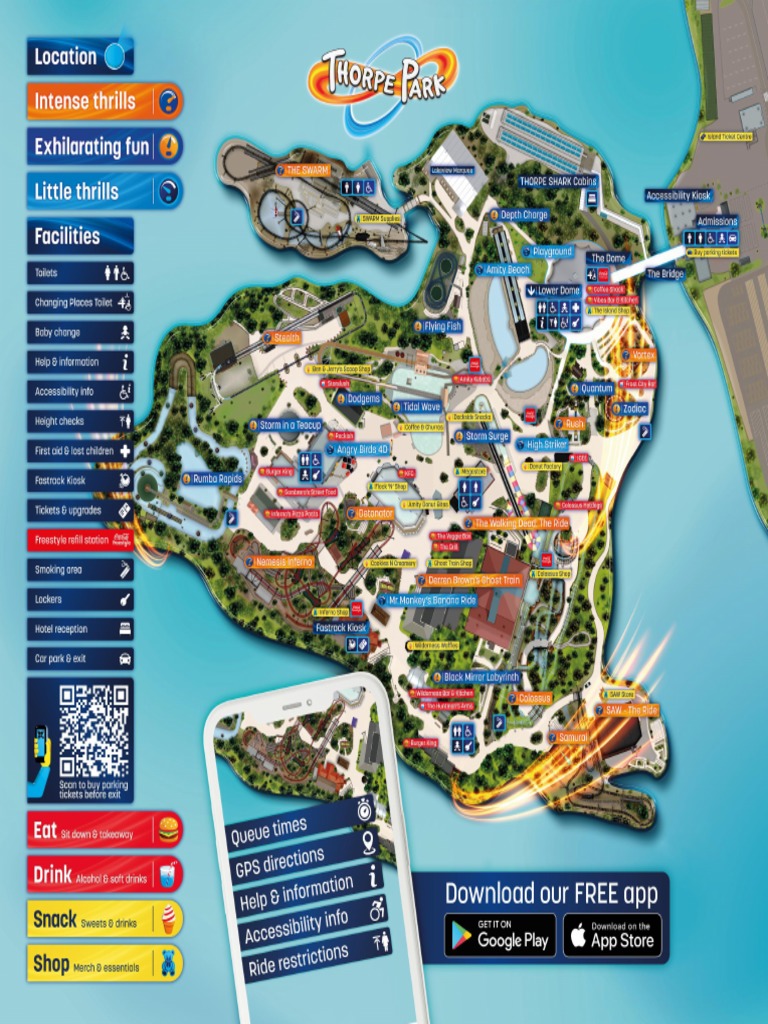 Thorpe Park Resort Map 2022 PDF | PDF