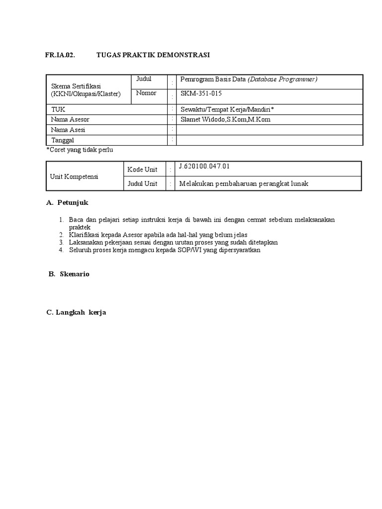 ARYASATYA KOHARI 3CA - Basis Data Terapan 2 | PDF