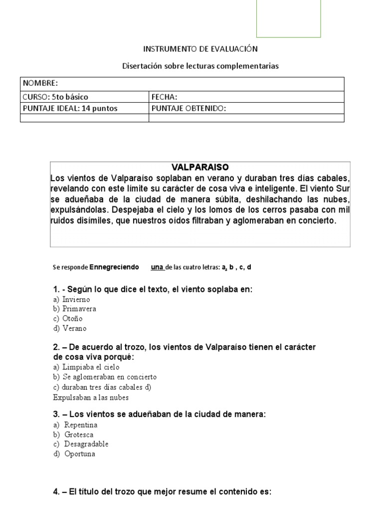 8vo Lengua y Literatura | PDF | Chile