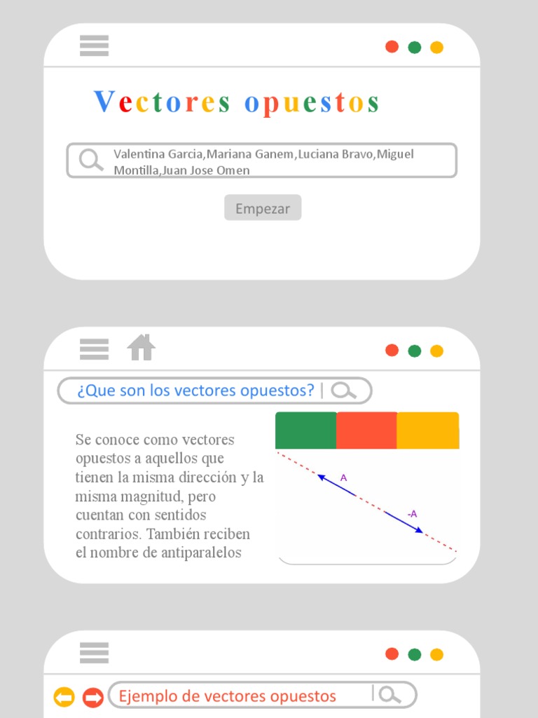 Vectores Opuestos | PDF