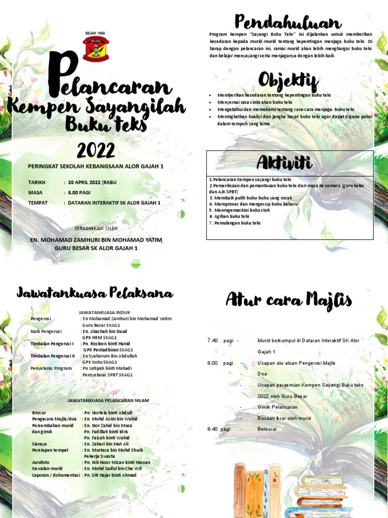 BROSUR Sayangi Buku Teks 2022 | PDF