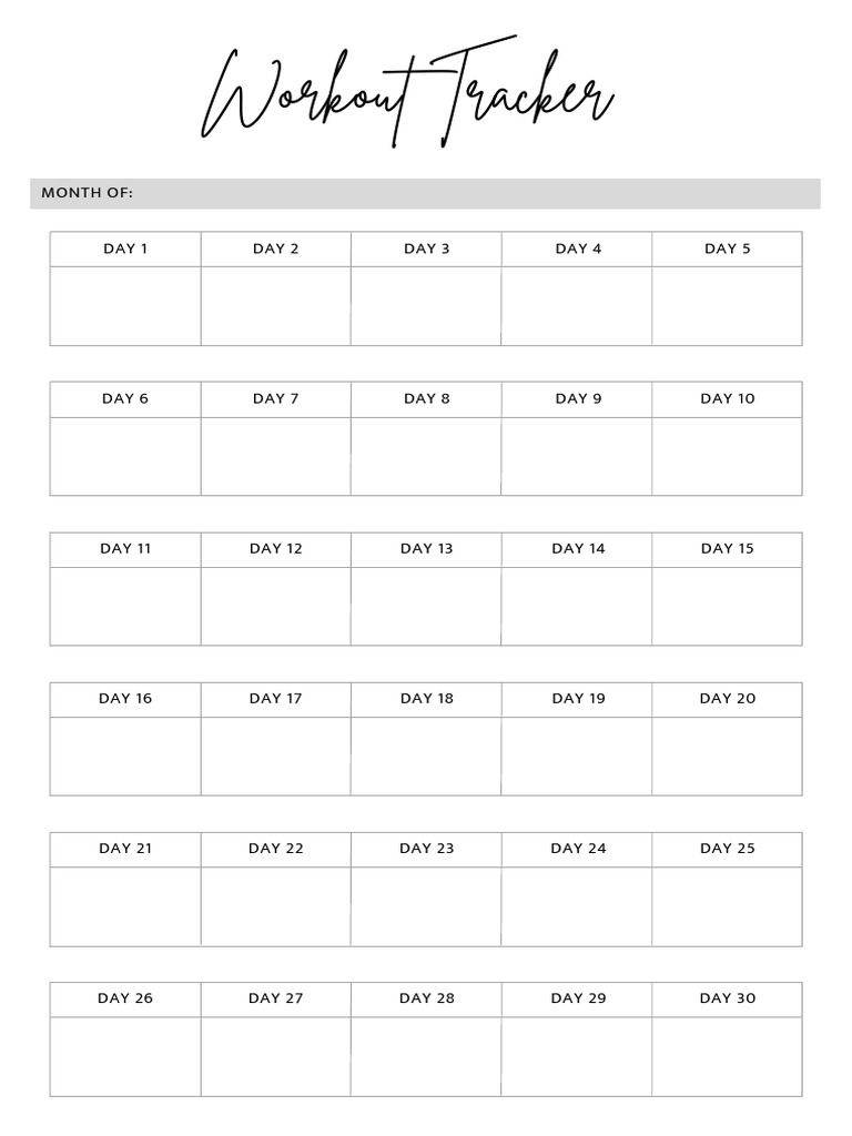 Workout Tracker PDF | PDF