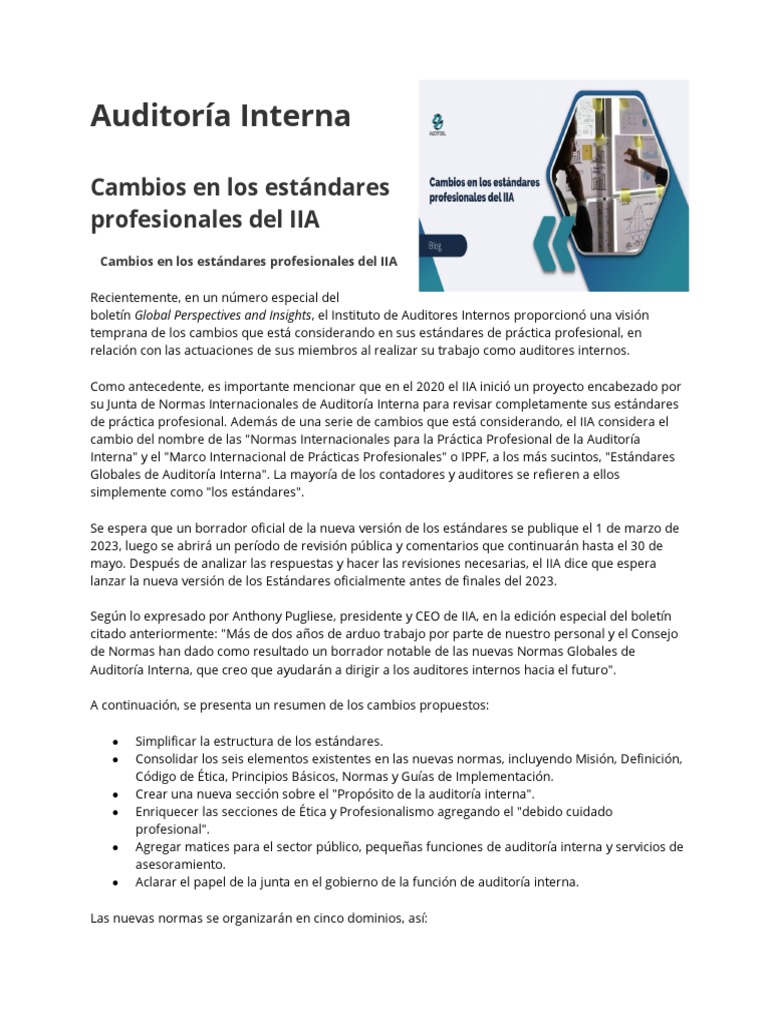 Auditoría Interna | PDF | Auditoría