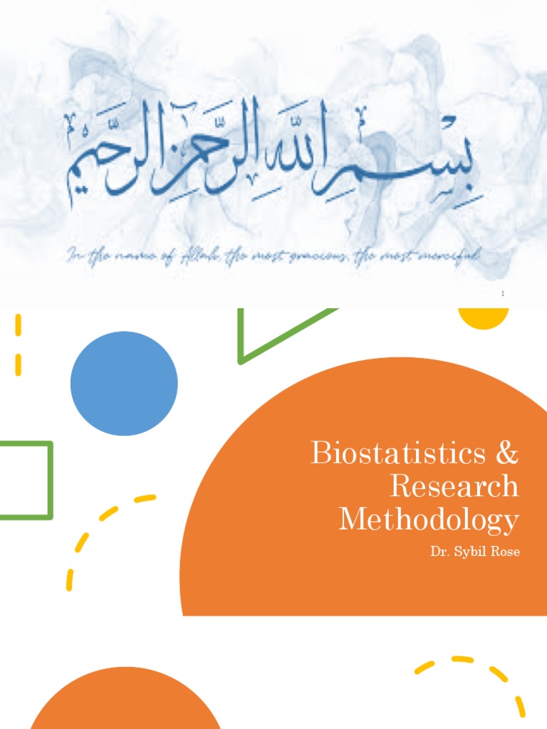 Biostatistics & Research Methodology PDF | PDF | Statistics | Validity ...