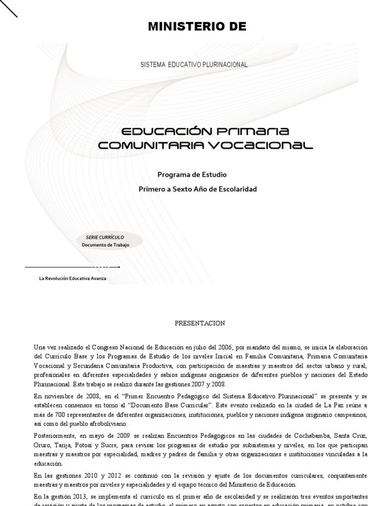 Planes y Programas Minedu | PDF | Plan de estudios | Evaluación