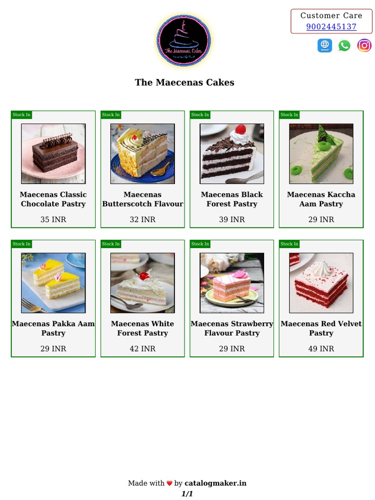 Pastries b2c Price List 2023 | PDF