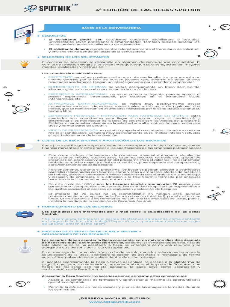 Bases Convocatoria 4a Edicion Sputnik - 1 | PDF