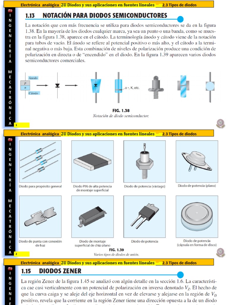2.3 Tipos de Diodos | PDF | Electrónica | Electrónica Analógica