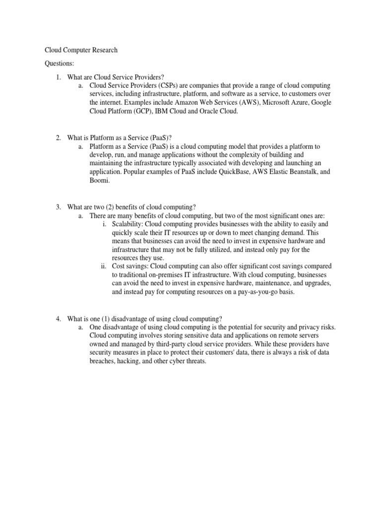 Cloud Computing Research Pdf Cloud Computing Platform As A Service 