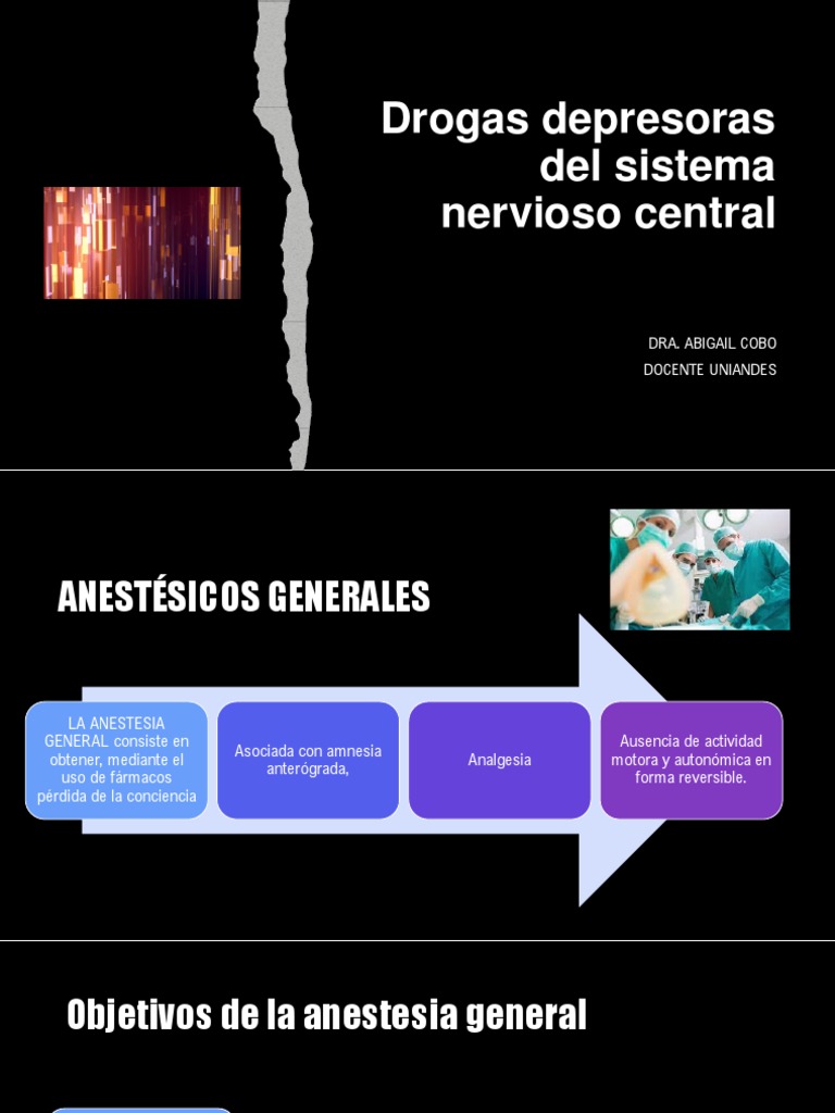 Depresores Del SNC y Farmacología Del SNP | PDF | Anestesia | Acetilcolina
