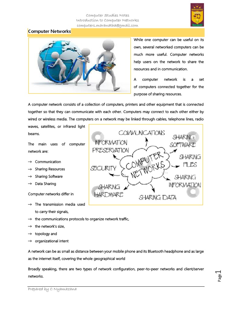 Notes Computer Networks PDF | PDF | Computer Network | Network Topology