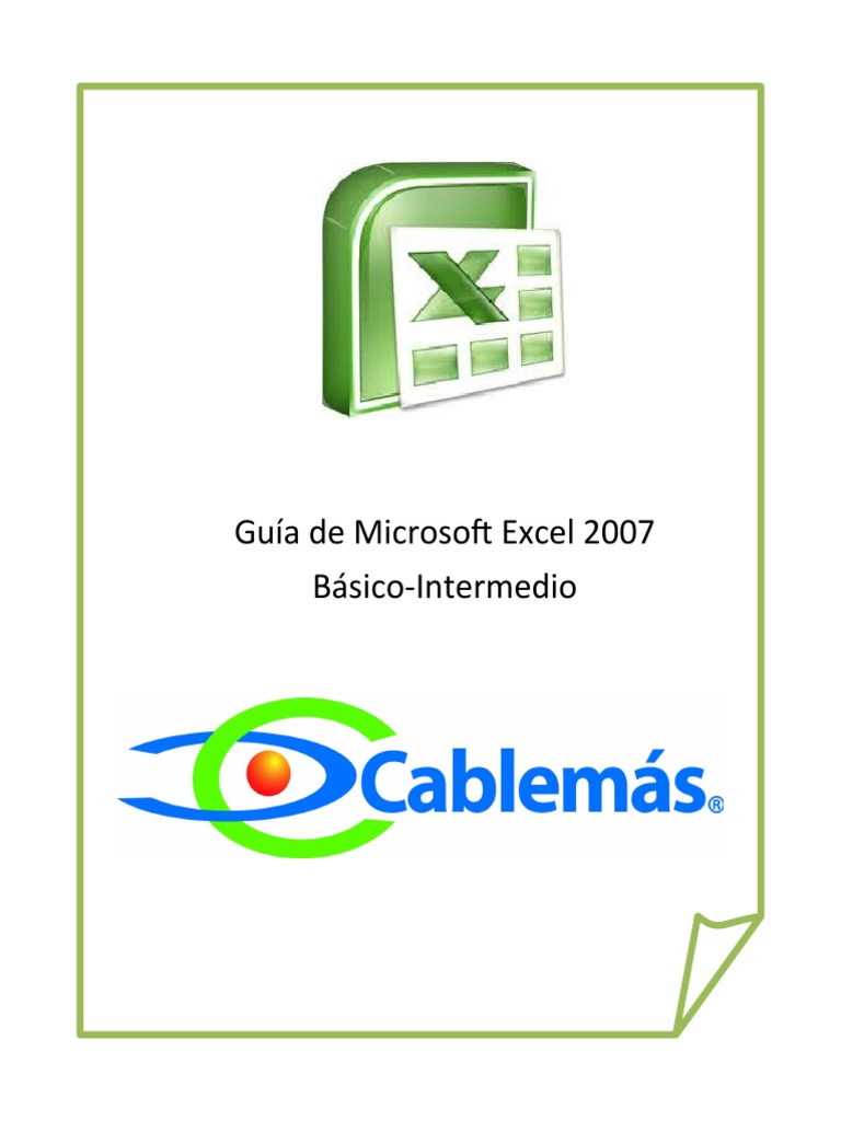 Guía Excel 2007 Básico-Intermedio | PDF | Microsoft Excel | Hoja de cálculo