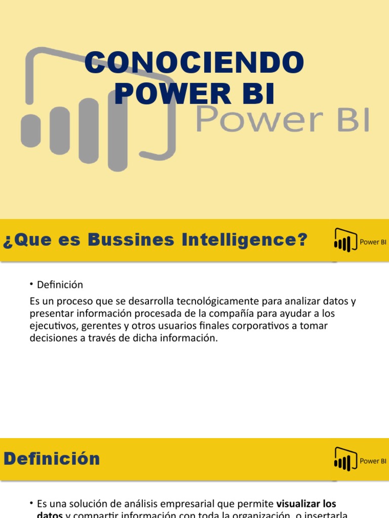Conociendo PowerBi | PDF