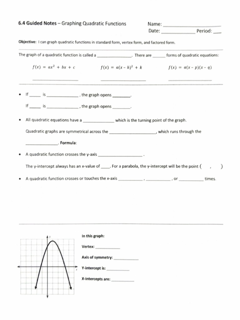 Destin Arabie - Quadratics Cheat Sheet | PDF