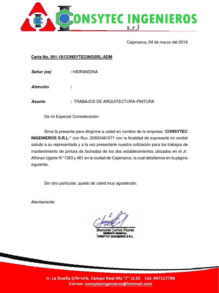 Cotizacion Pintura | PDF