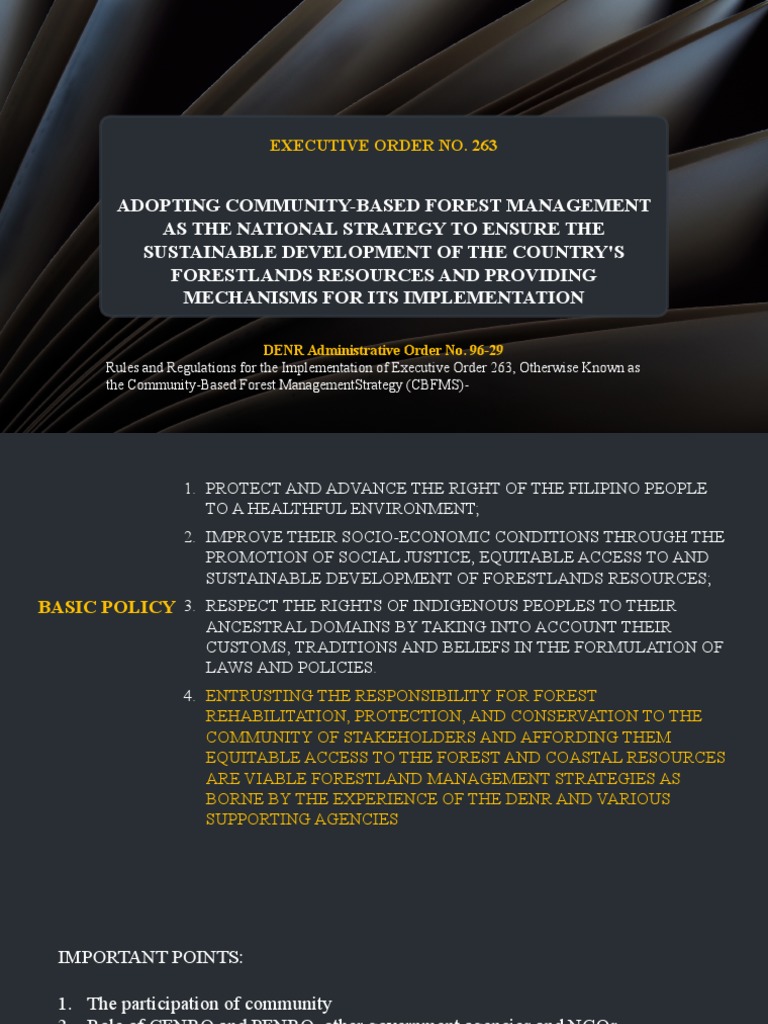 Adopting Community Based Forest Management As The National Strategy ...