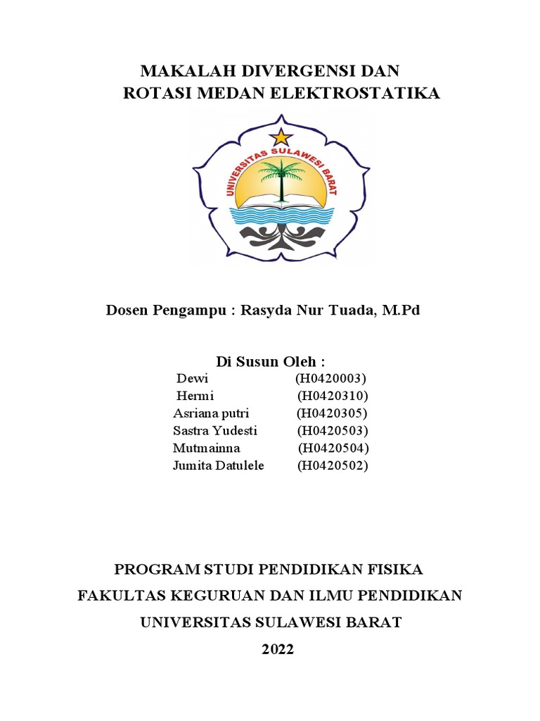 Divergensi & Rotasi Medan Elektrostatik | PDF | Metode & Bahan Ajar
