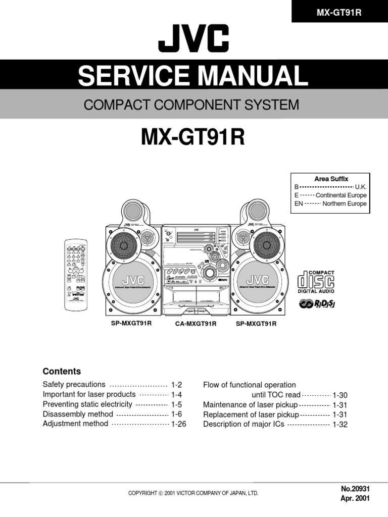 JVC mx-gt91r | PDF | Sound Production Technology | Electrical Engineering